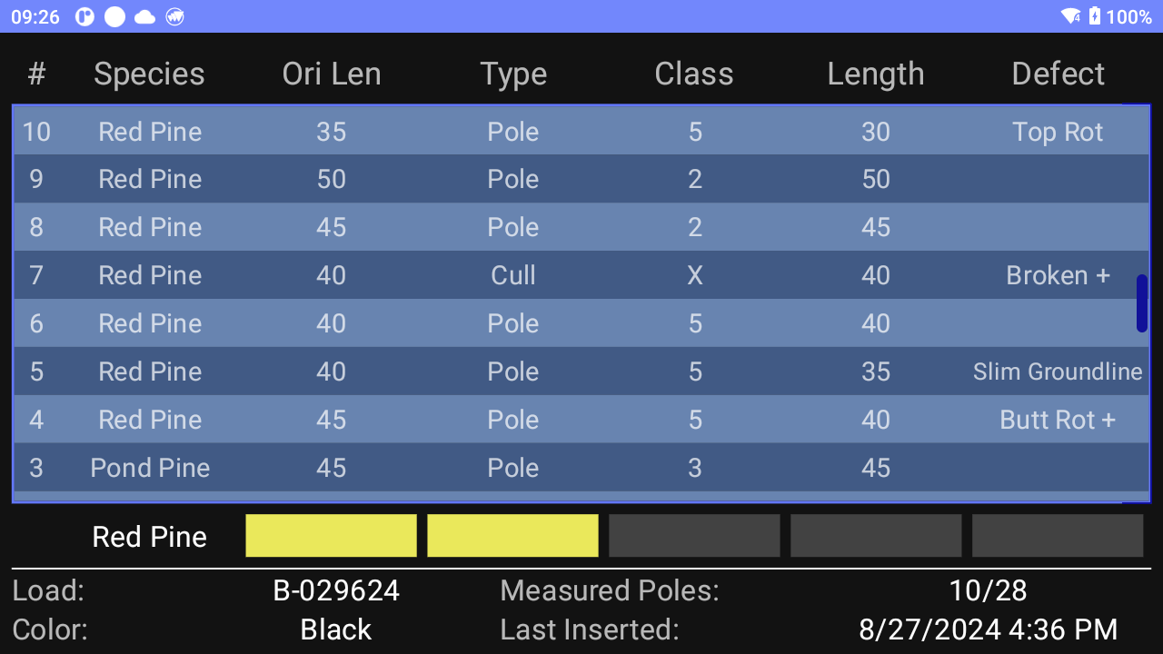 Pole Classification - Voice Directed Tally Systems Inc.