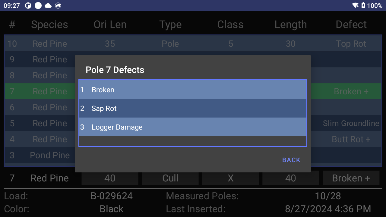 Pole Classification - Voice Directed Tally Systems Inc.